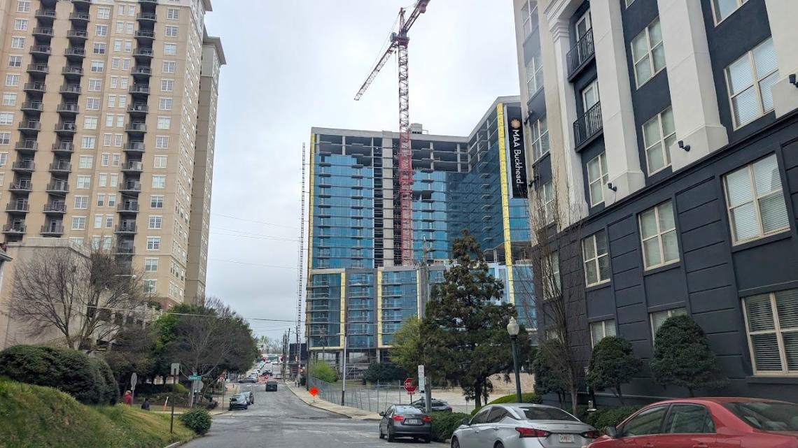 Images: Angular Buckhead Village tower reaches max height | Urbanize Atlanta